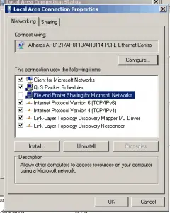 File and Printer Sharing for Microsoft Networks - NETWORK ENCYCLOPEDIA