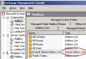 Global Address List (GAL) - NETWORK ENCYCLOPEDIA