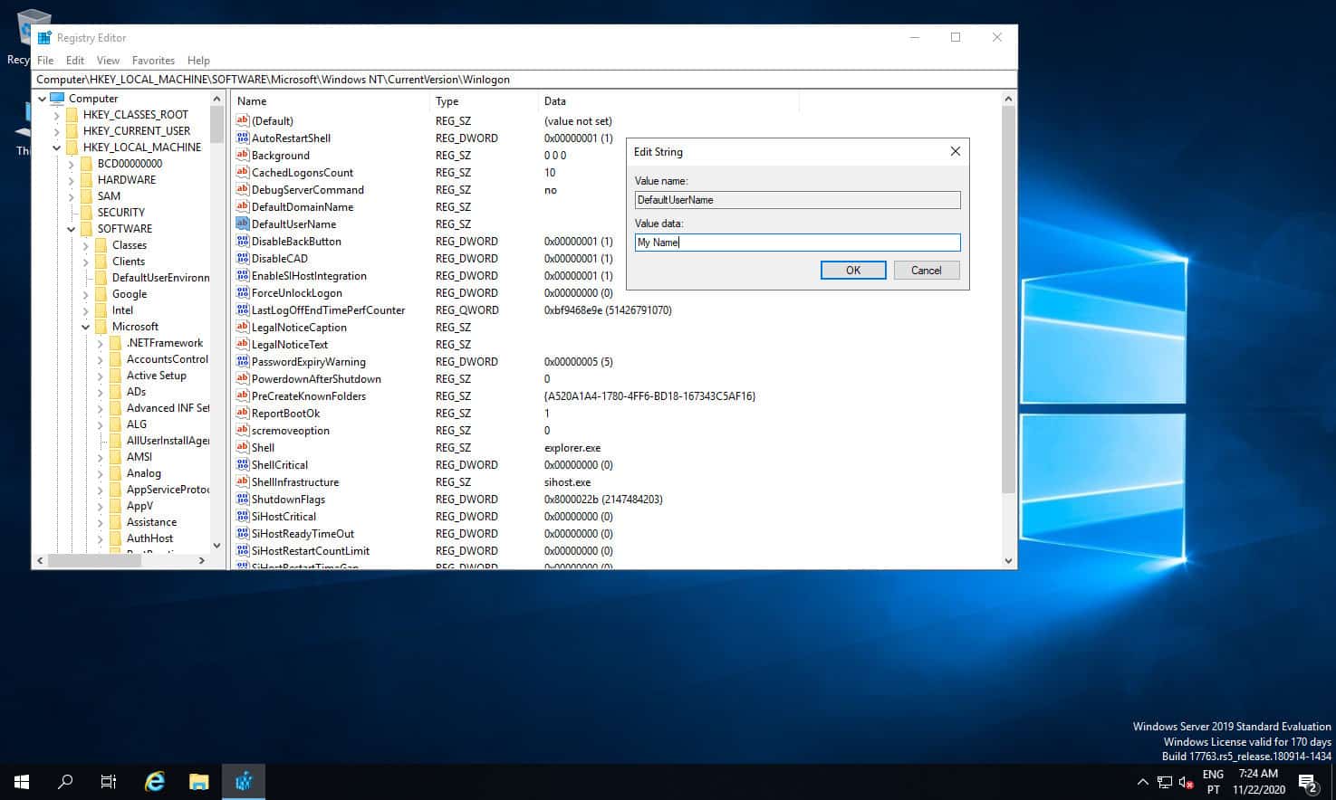 Regedt32 Command Line Modifying And Adding Configuration Parameters